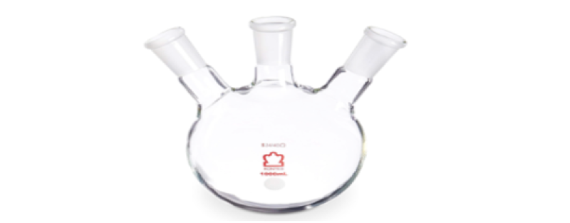 MATRACES: MATRAZ FONDO REDONDO 3 BOCAS ANG. 24/40 500 ML